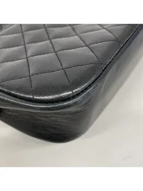 CHANEL | Bags | Chanel Shoulder Bag Quilted Lambskin Black Gold | Poshmark
